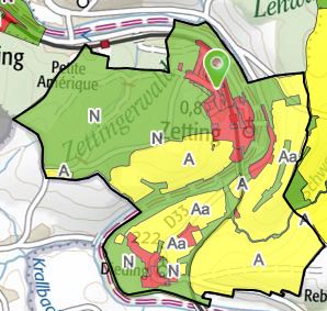 Zetting : site de la commune